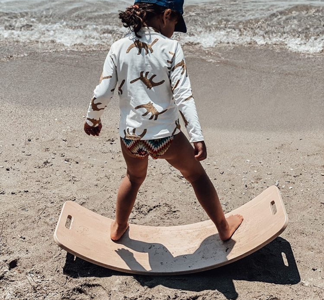 Ultra Light Curvy Board, waldorf rocker board , Curved Balance Board ...